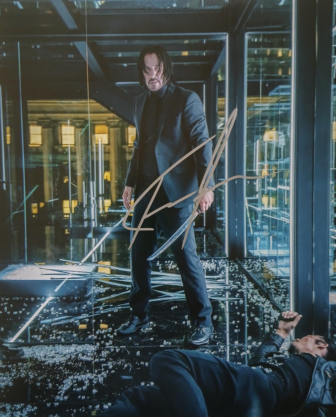 Keanu Reeves Signed 8x10 Photo (11x14 Display Mat) Authentic Autograph ...