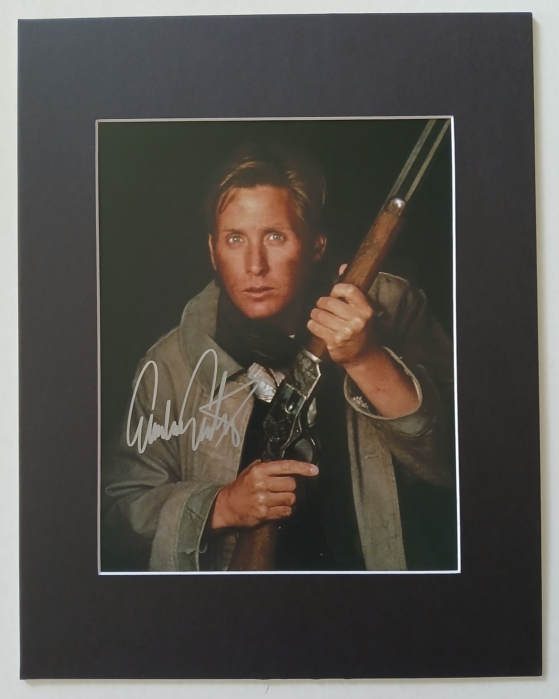 Emilio Estevez Signed 8x10 Photo (11x14 Display Mat) Authentic ...