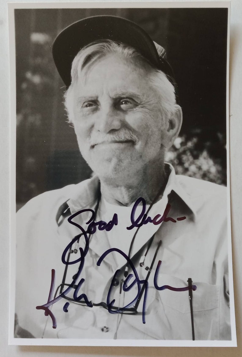 Kirk Douglas Signed 3x5 Photo Authentic Autograph W/ A1COA Spartacus ...