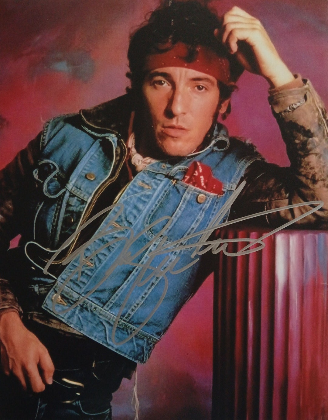 Bruce Springsteen Signed 8x10 Photo - Authentic Autograph W/ A1COA - Etsy