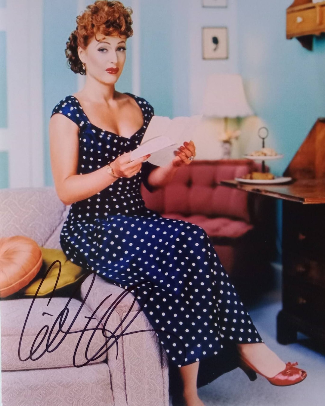 Gillian Anderson Signed 8x10 Photo X-files Authentic Autograph W/ A1COA ...
