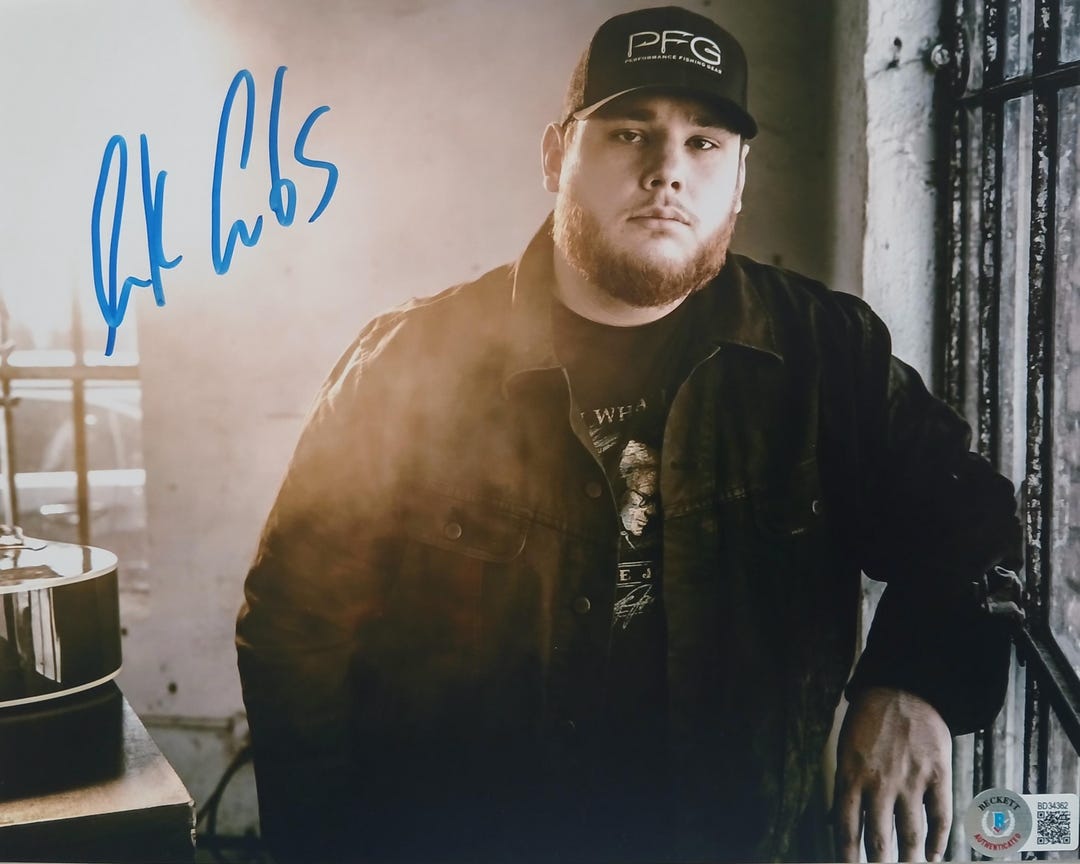 Luke Combs Signed 8x10 Photo - Beckett BAS Authentic Autograph - Etsy