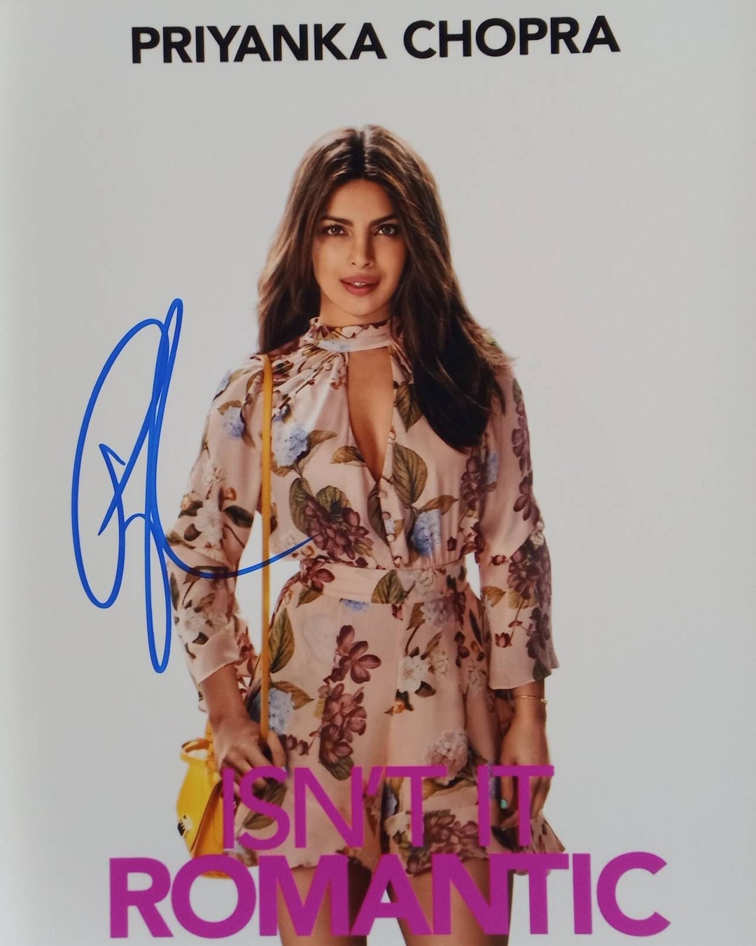 Priyanka Chopra Signed 8x10 Photo Isn't It Romantic / Quantico / Matrix ...