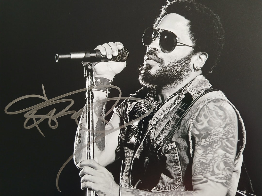 Lenny Kravitz Signed 8x10 Photo - Authentic Autograph W/ A1COA - Etsy