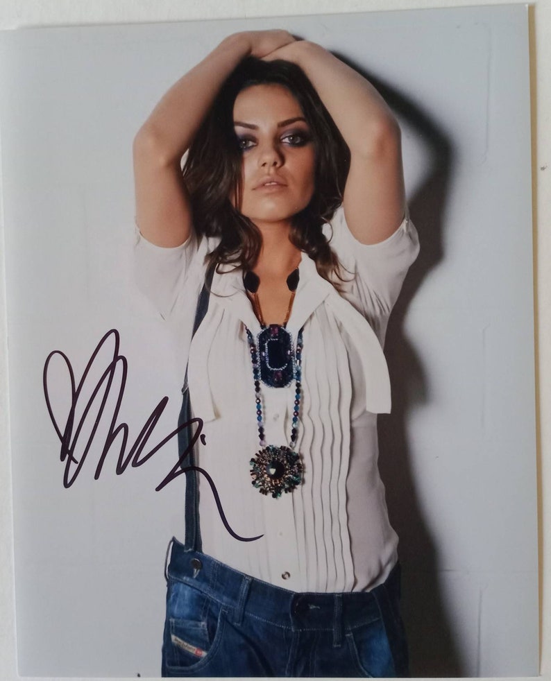 Mila Kunis Signed 8x10 Photo Authentic Autograph W/ A1COA - Etsy