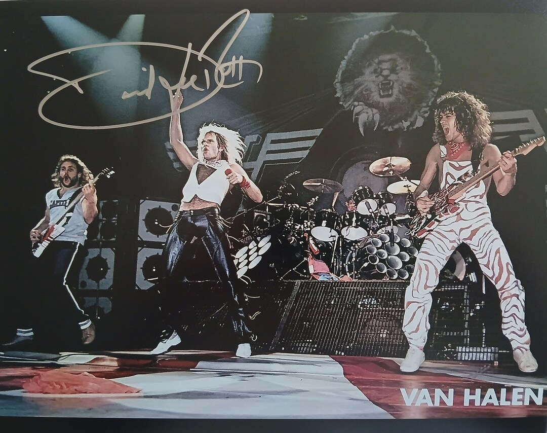 David Lee Roth Signed 8x10 Photo - Authentic Autograph W/ A1COA - Etsy