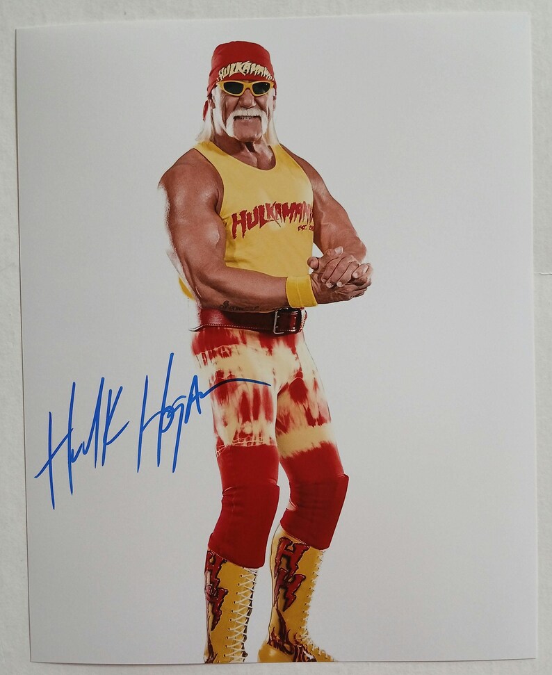 Hulk Hogan Signed 8x10 Photo - Authentic Autograph W/A1COA - Etsy