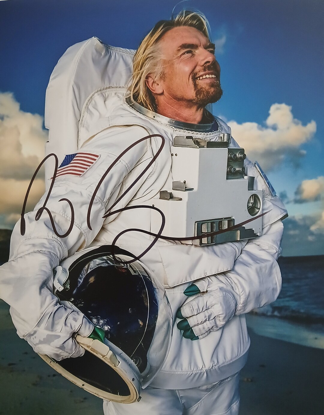 Richard Branson Signed 8x10 Photo - Authentic Autograph W/ A1COA - Etsy