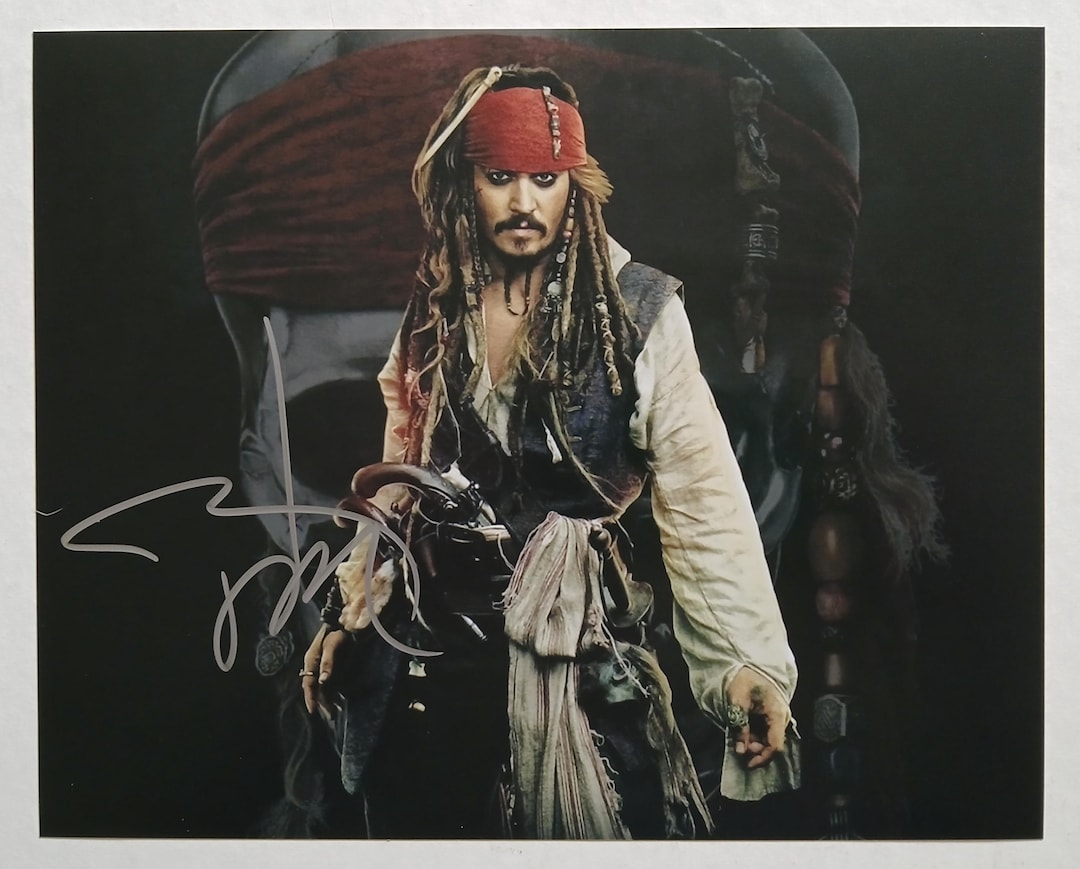 Johnny Depp Signed 8x10 Photo - Authentic Autograph W/ A1COA - Etsy