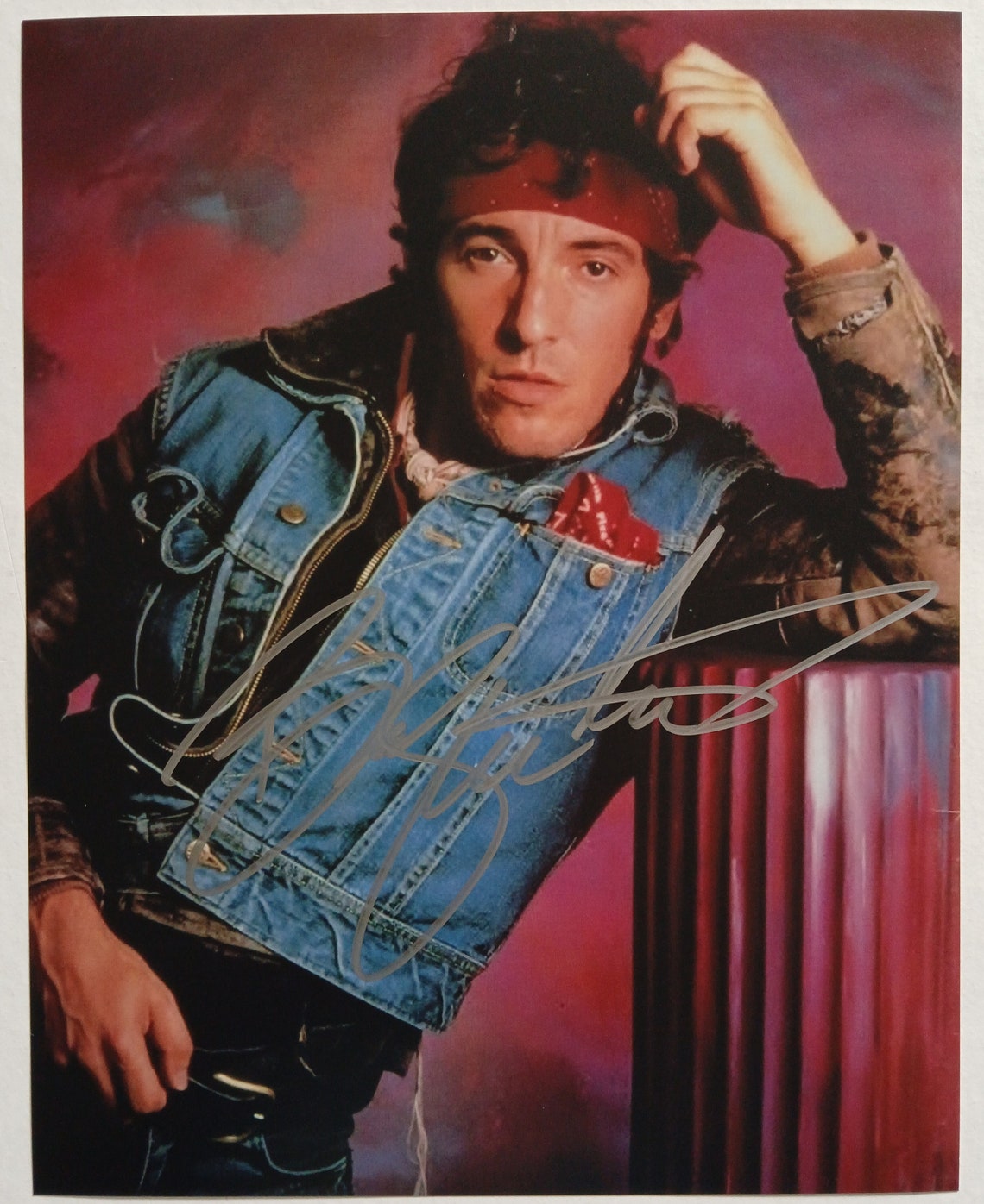 Bruce Springsteen Signed 8x10 Photo - Authentic Autograph W/ A1COA - Etsy