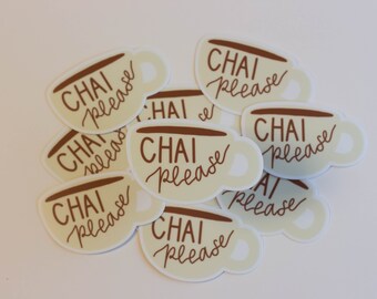 Chai Sticker | Etsy
