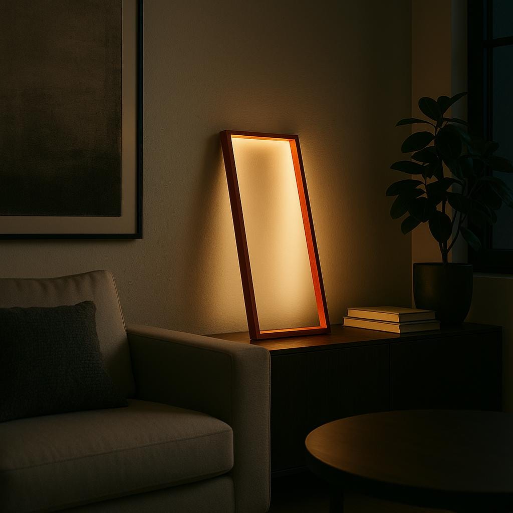 Cornice Minimalist Table Lamp | Handmade Light Sculpture for Modern ...