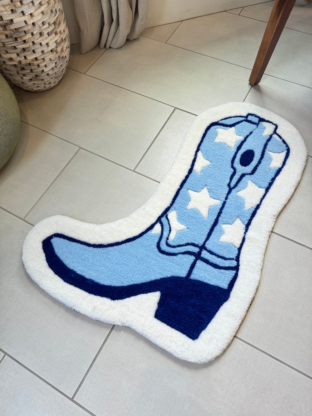Cowboy Boot Area Rug , Trendy Dorm Room Decor , Decorative Kids Room ...