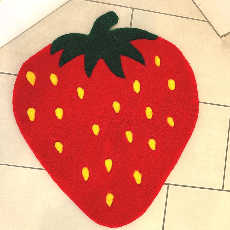 Strawberry Rug - Etsy