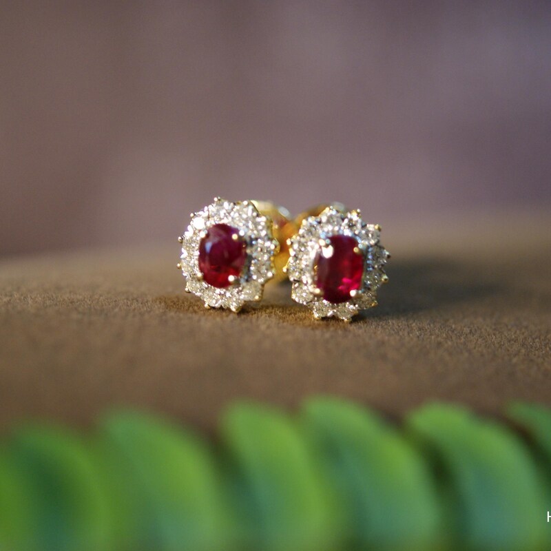 Ruby Earrings - Etsy