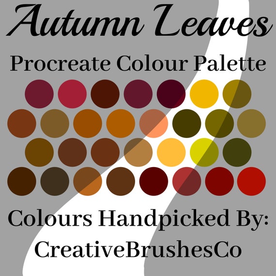 Autumn Leaves Colour Palette Procreate Colour Palette Etsy Autumn Leaves Colour Palette Procreate Colour Palette Etsy