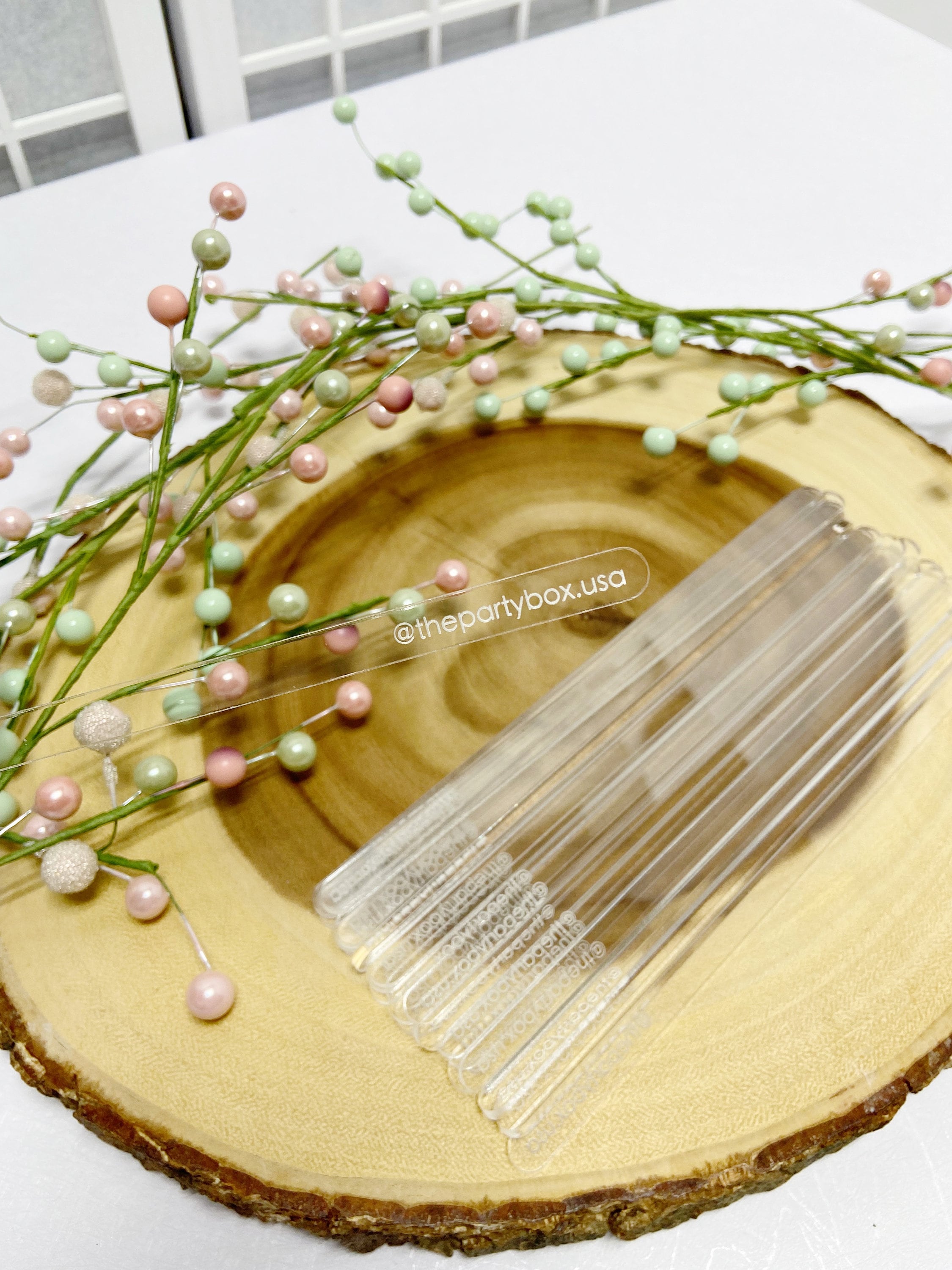 Personalized Acrylic Cake Topper Sticks, Cake Topper Sticks, Acrylic ...