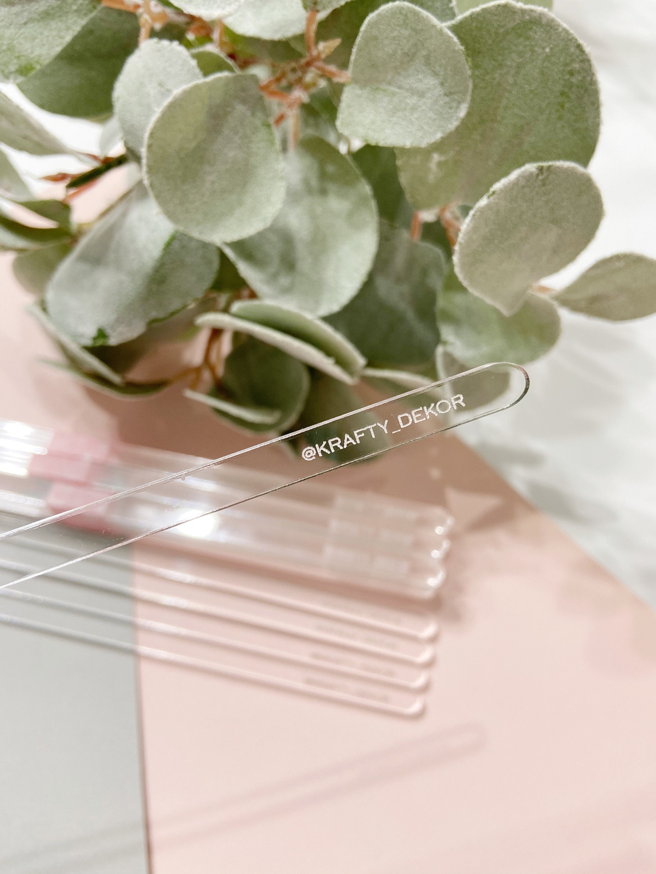 Personalized Acrylic Cake Topper Sticks, Cake Topper Sticks, Acrylic ...