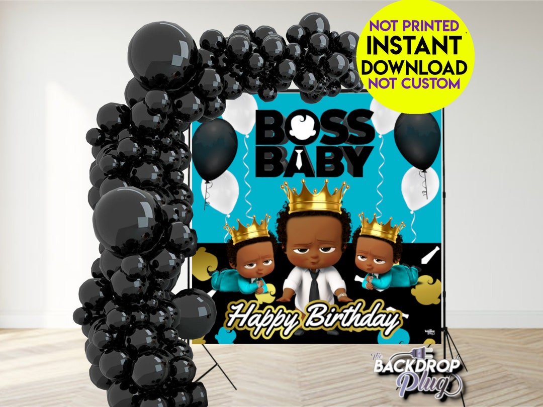 Boy Baby Boss Digital Download Backdrop | Boy Boss Banner | Afro Boss ...