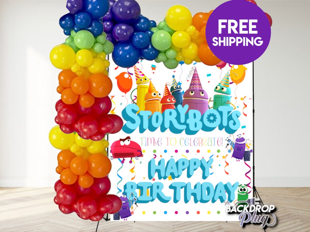 Storybots Backdrop Storybots Banner Storybots Party - Etsy