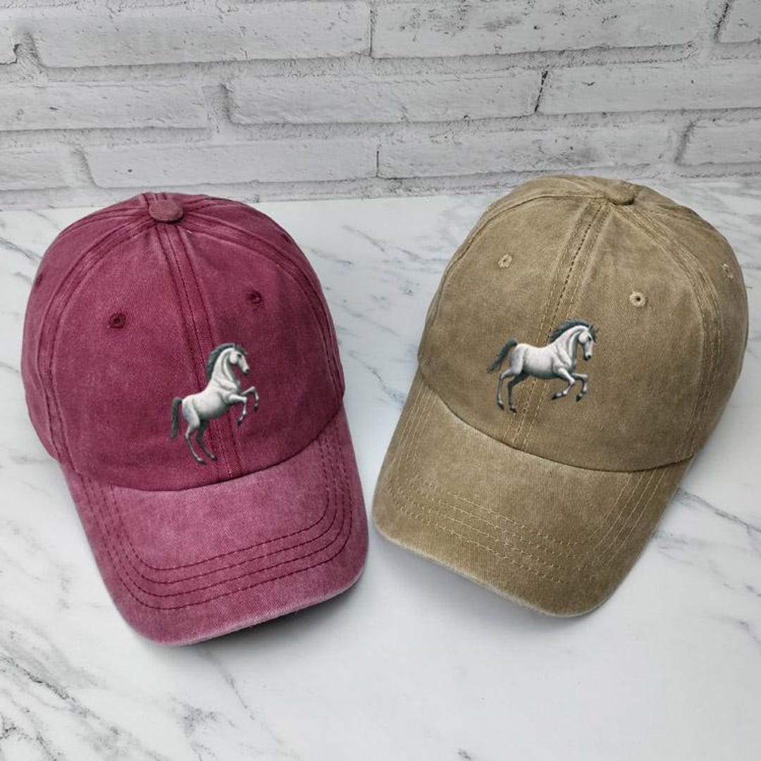 Hand Embroidered Horse Cap, Personalized Baseball Cap as Request ...