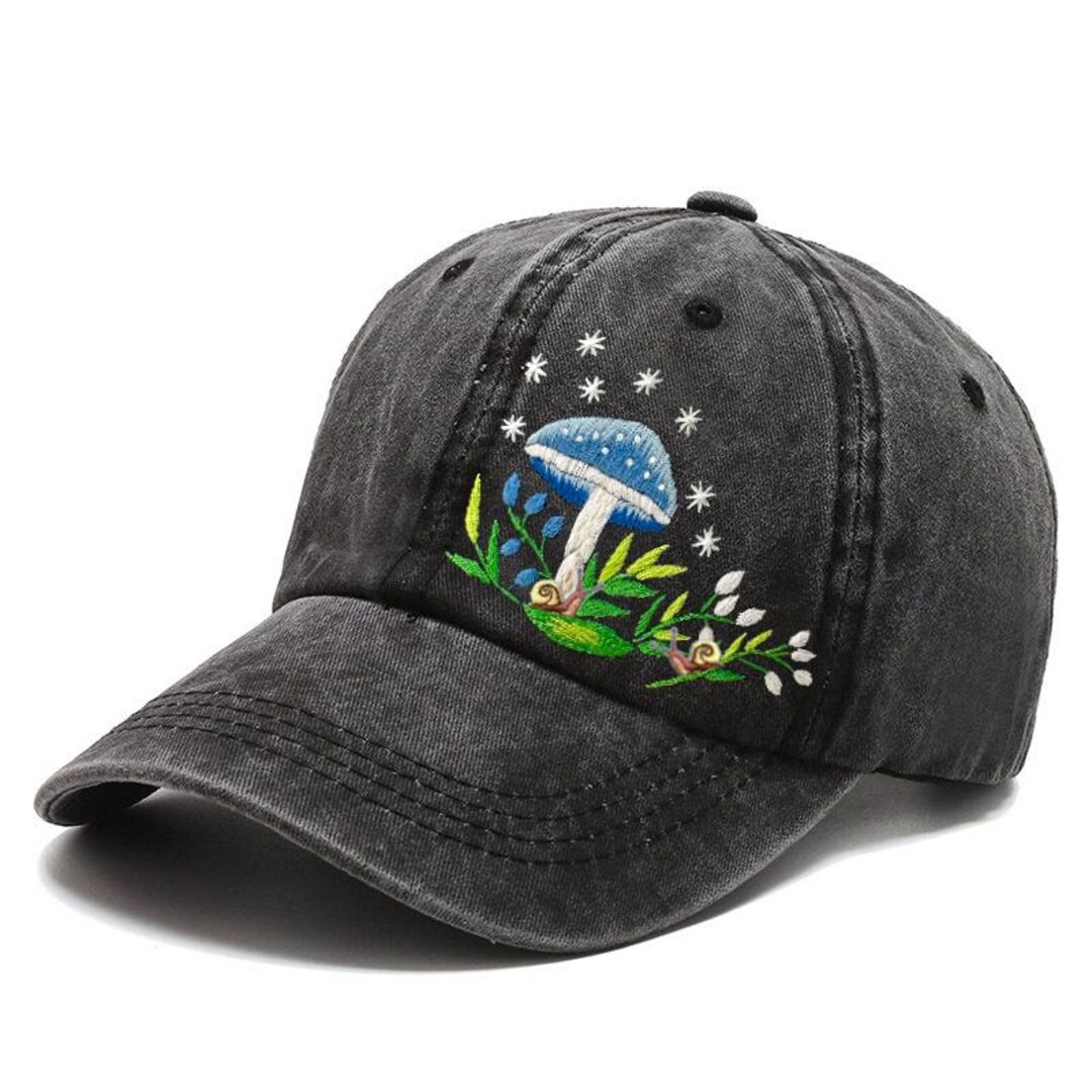 Embroidered Mushroom Hat, Personalized Baseball Cap as Request, Cap ...