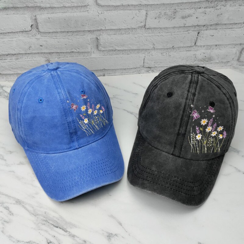 Flower Baseball Cap - Etsy