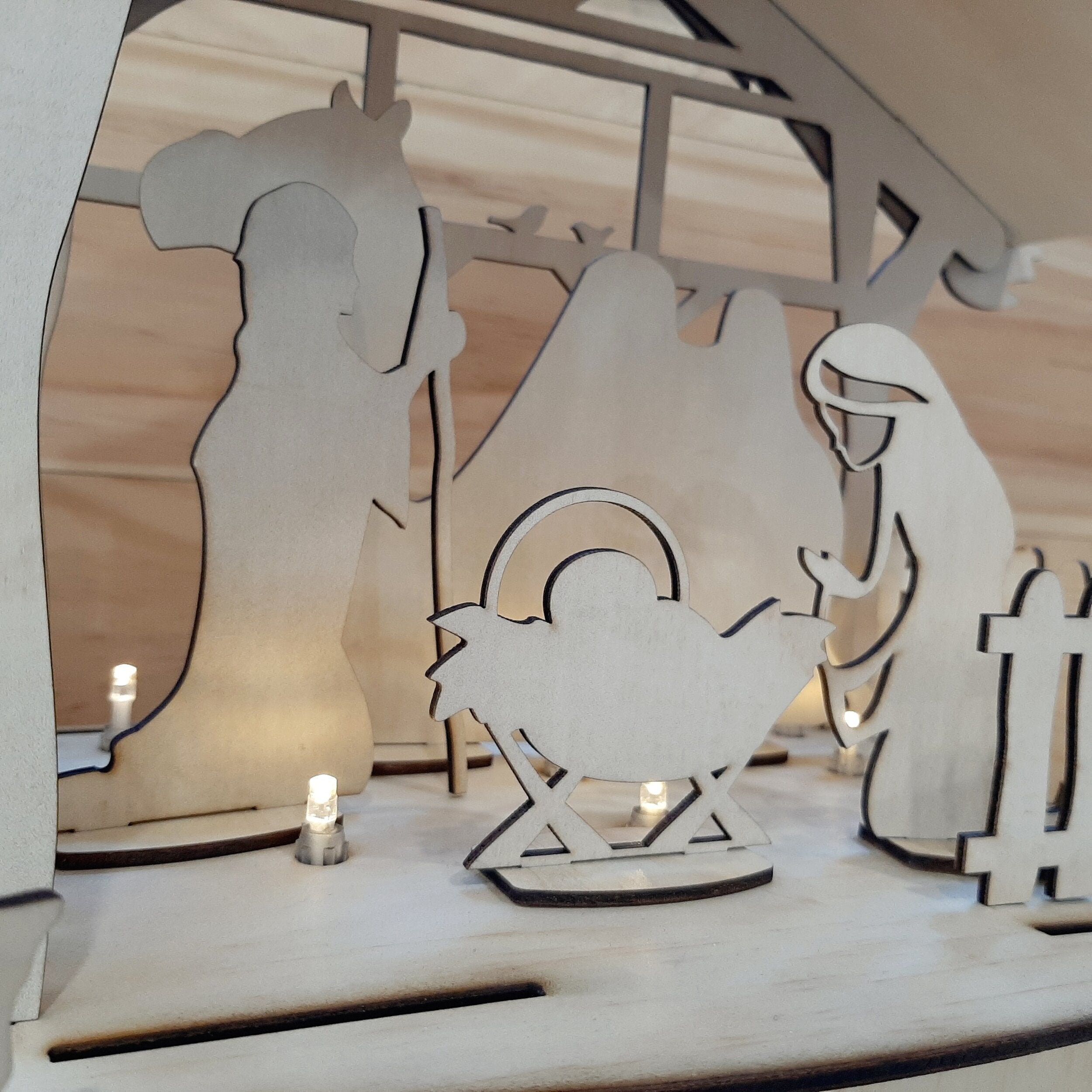 Rustic Decorative Nativity Scene Plywood 40cm Tall - Etsy Australia