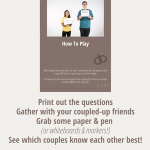 Newlywed Game Cards - Print & Start Playing Right Away! - Etsy