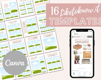 20 Liketoknow.it Canva Templates for Bloggers & Influencers Fully ...