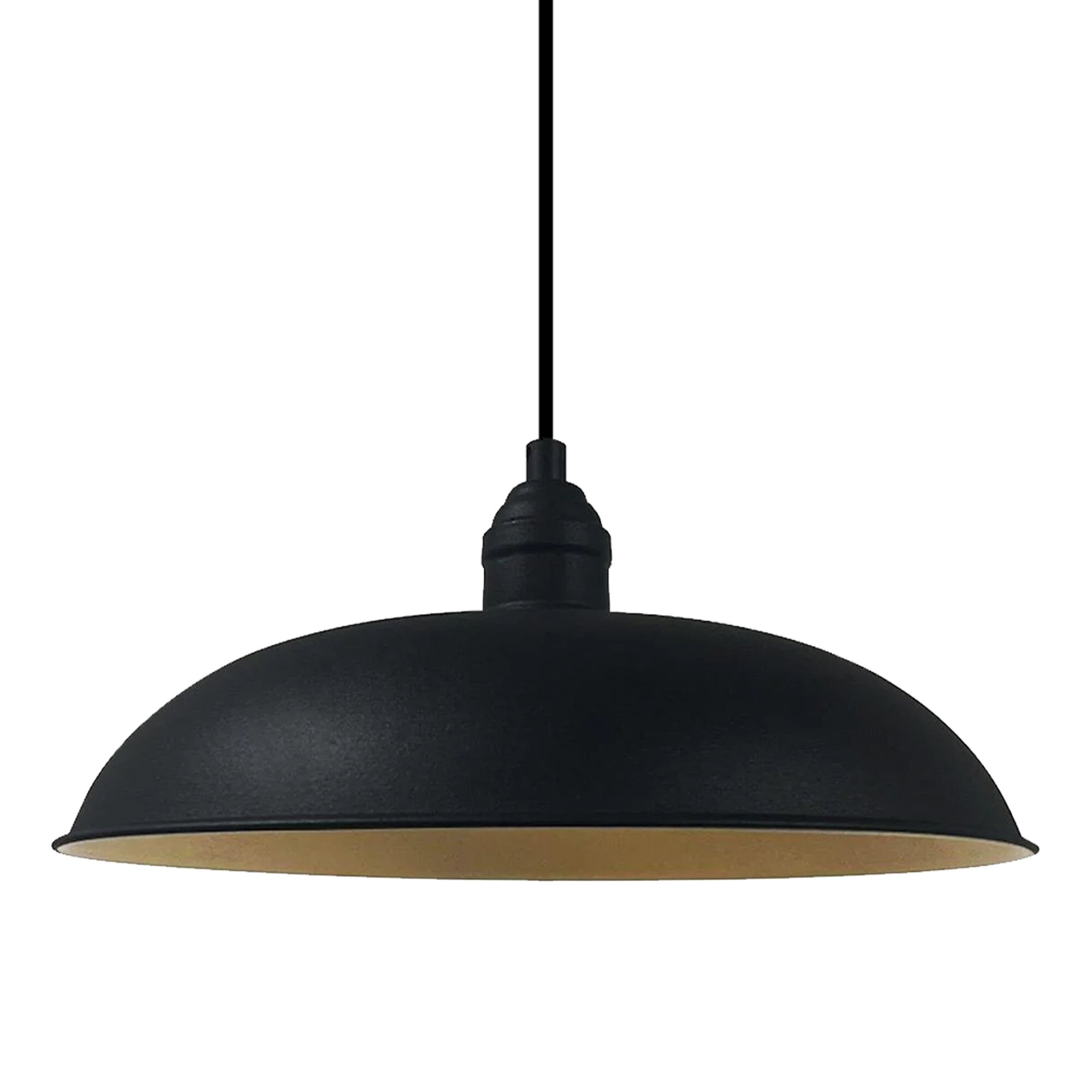 Hammered Flat Black Dome Pendant Light Fixture, 44% OFF