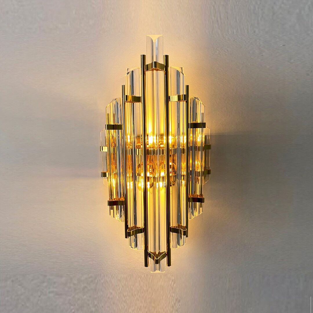 Minimalist Modern Wall Light Metal Gold Color Wall Sconce Light Modern ...