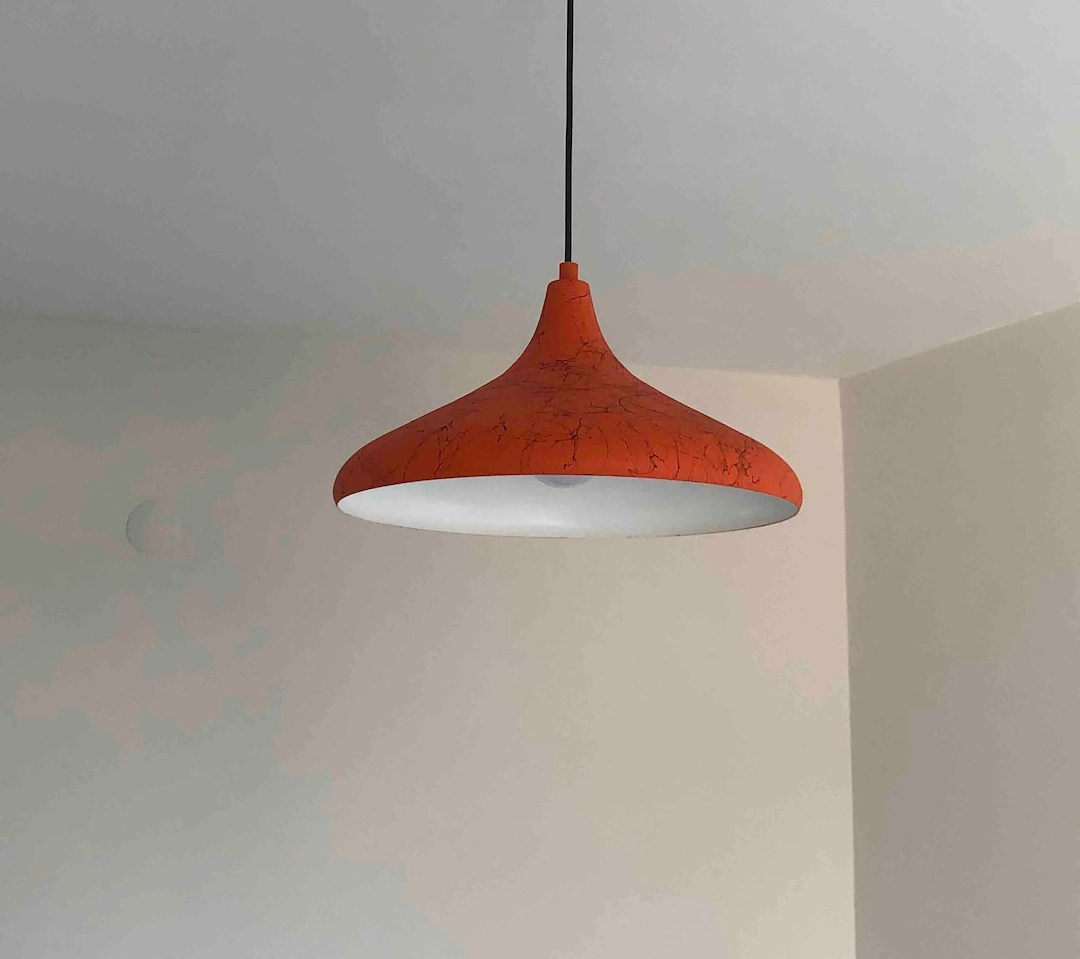 Dome Pendant Light Hanging Light Diameter 35 Cm Ceiling Light Orange ...