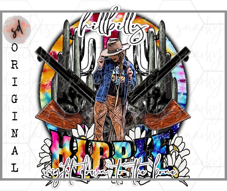 Hillbilly Hippie Png | Western Cowgirl PNG | Country Western Png ...