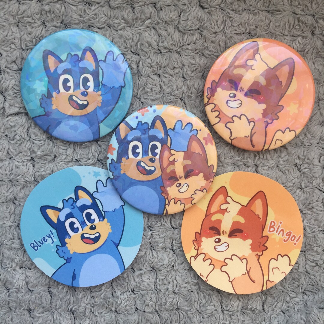 Bluey Badges and Stickers - Etsy