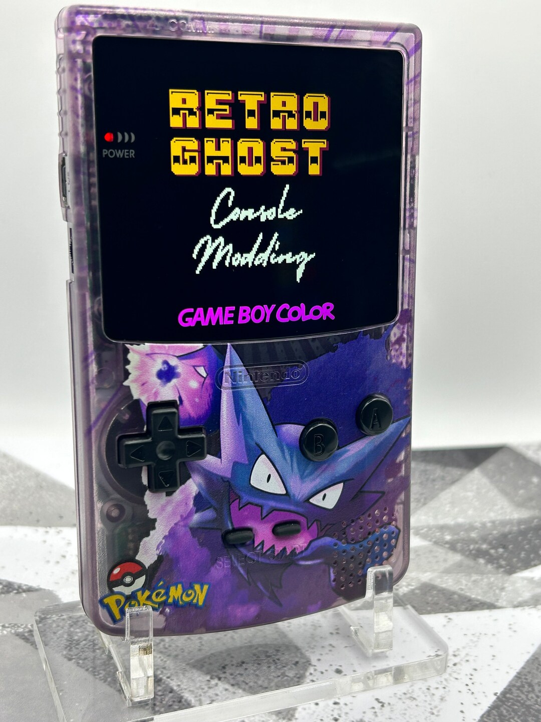 Haunter Custom Gameboy Colour IPS Handheld Console Custom Modded ...