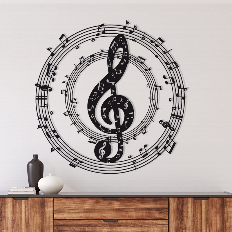 Music Notes Wall Art - Etsy
