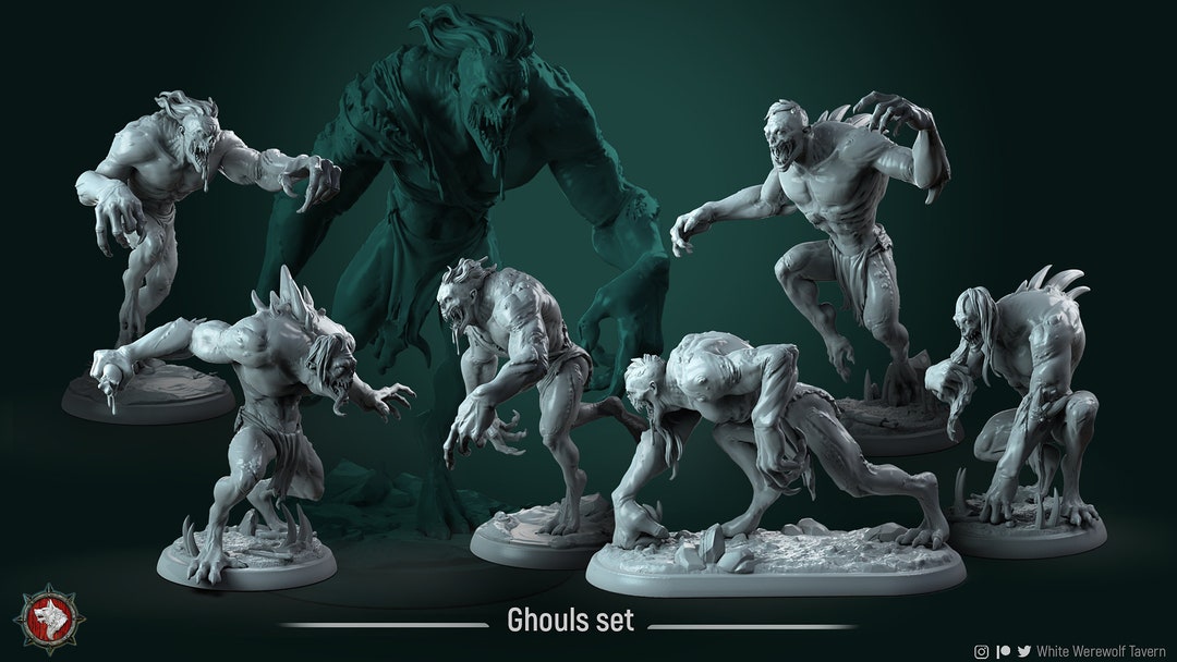 Ghouls A Pack of Ghouls for Dungeons and Dragons D&D, Pathfinder or ...