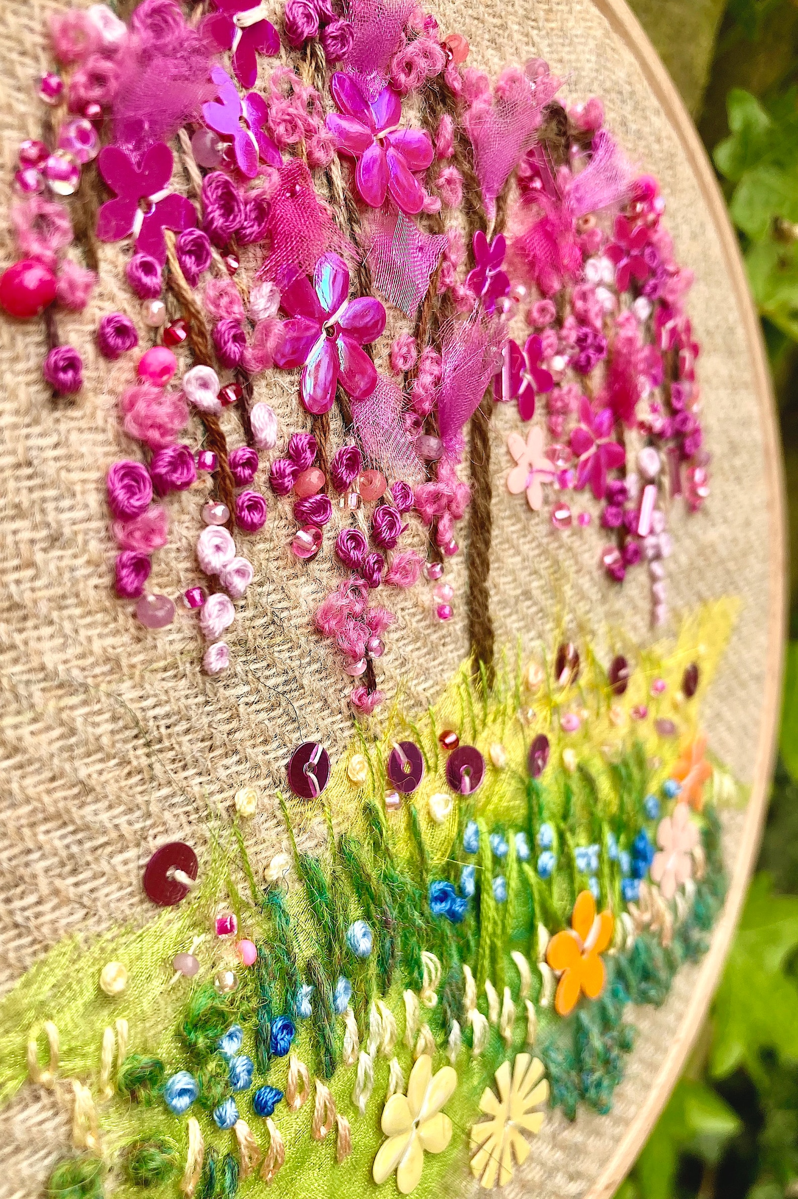 The Weeping Cherry Tree Embroidery Kit - Etsy