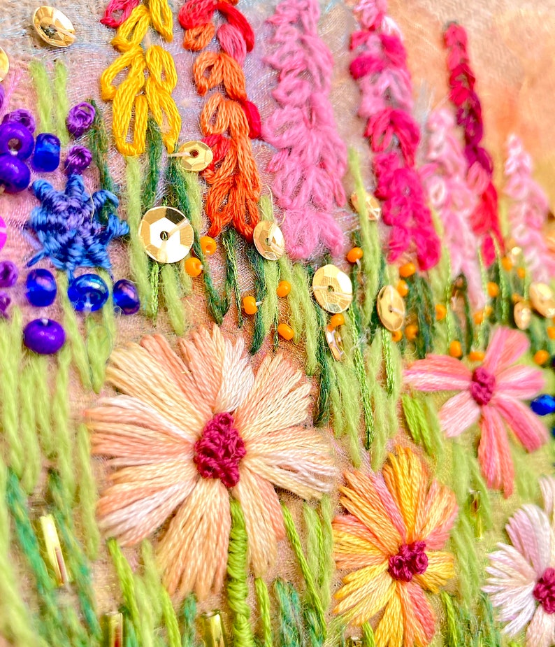Cosmos and Snapdragons Embroidery Kit - Etsy