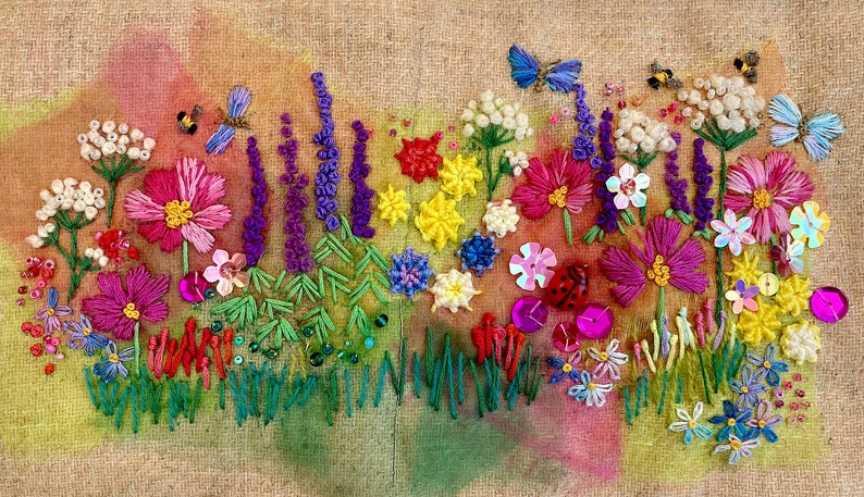 Garden Festival Needlecase Embroidery Kit - Etsy