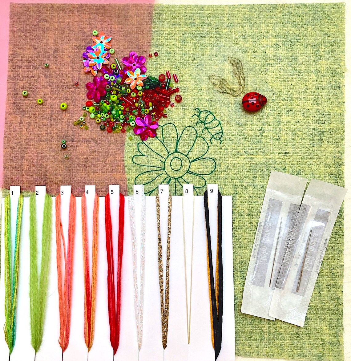 Daisy and Honeybee Embroidery Kit - Etsy