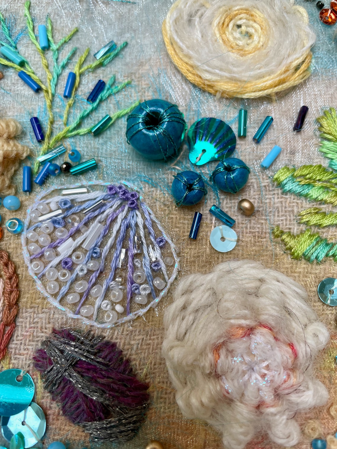 Seaside Treasures Embroidery Kit - Etsy