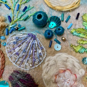 Seaside Treasures Embroidery Kit - Etsy