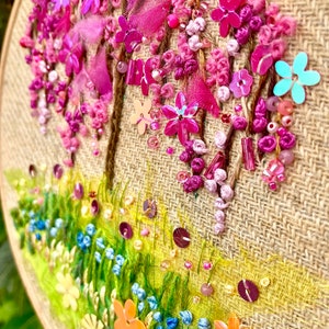 The Weeping Cherry Tree Embroidery Kit - Etsy