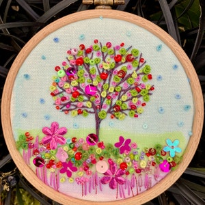 Summer Apple Tree Embroidery Kit - Etsy