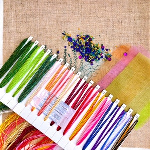 Cosmos and Snapdragons Embroidery Kit - Etsy