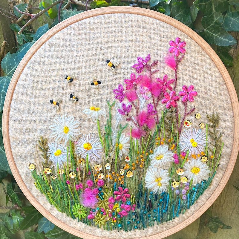 Daisy Embroidery Kit - Etsy