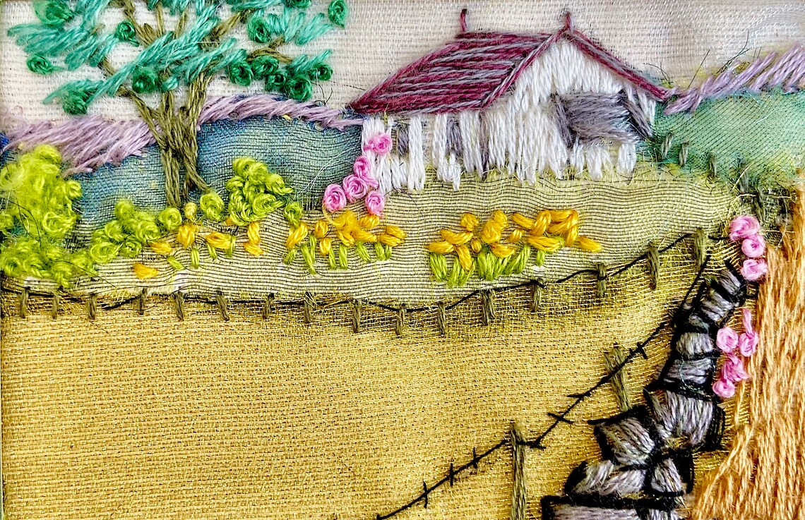 Welsh Cottage Embroidery Kit - Etsy