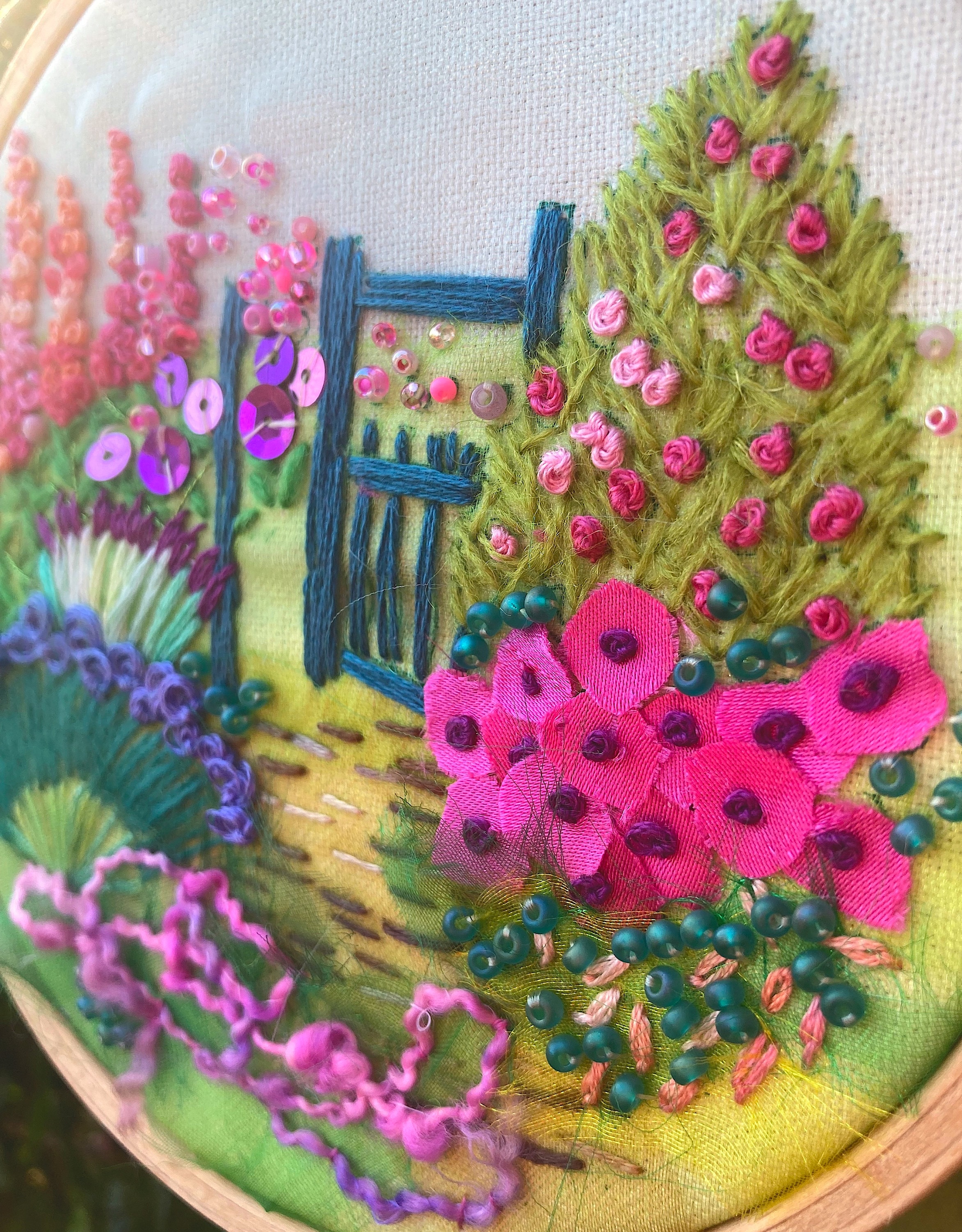 The Garden Gate Embroidery Kit - Etsy